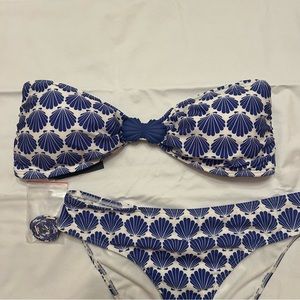 kate spade | Swim | Nwt Kate Spade Shell Swim Suit Top Blue Berry Max ...